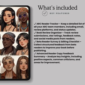 Advanced Reader Copy Feedback, ARC Reader Tracker, Editing Checklist ...