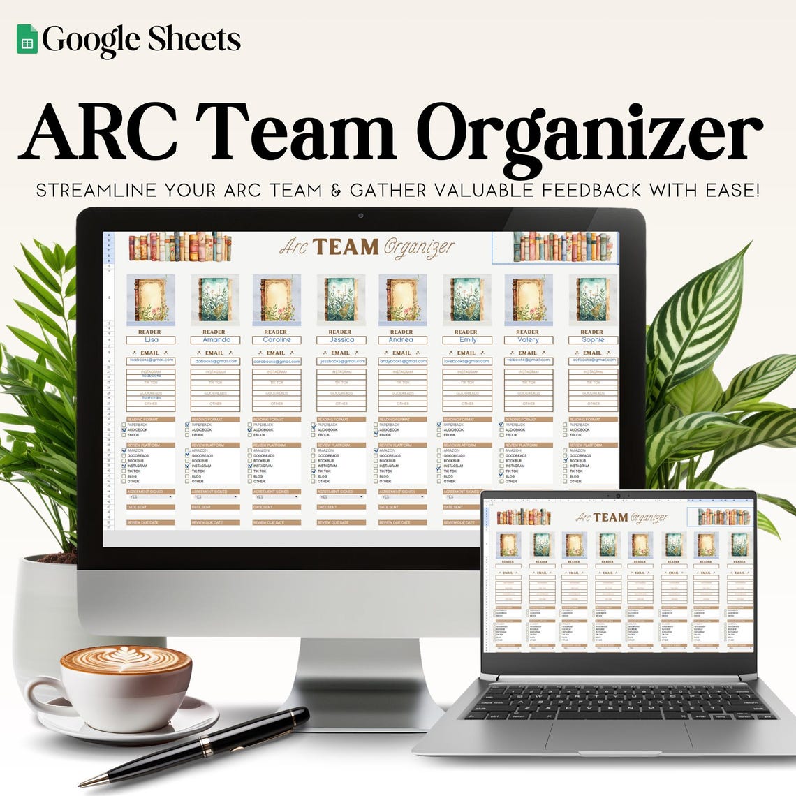 Advanced Reader Copy Feedback, ARC Reader Tracker, Editing Checklist ...