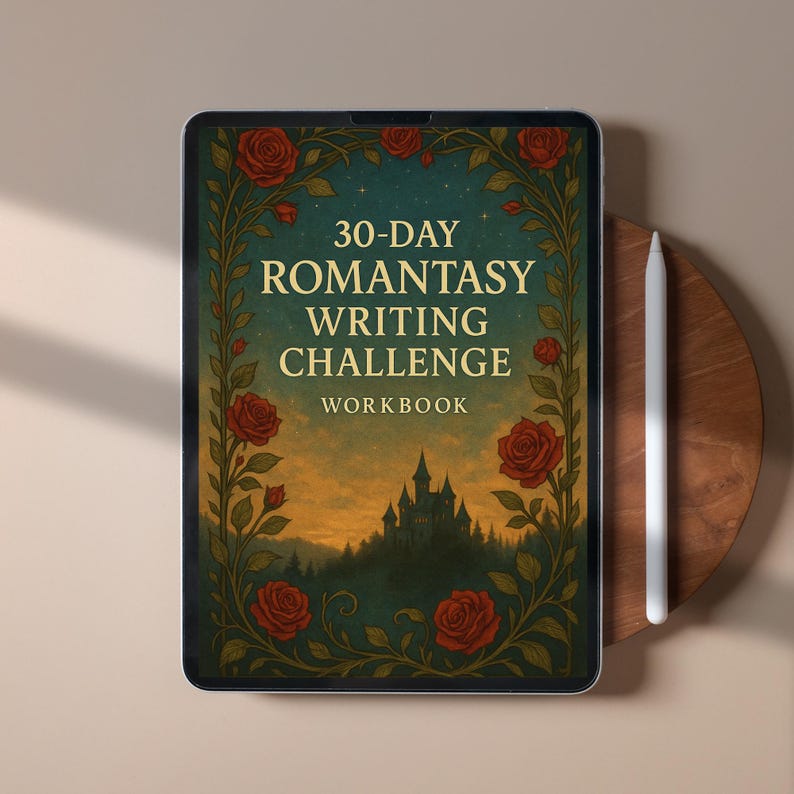 Romantasy Writing Workbook, 30 Day Writing Challenge, Fantay Romance ...