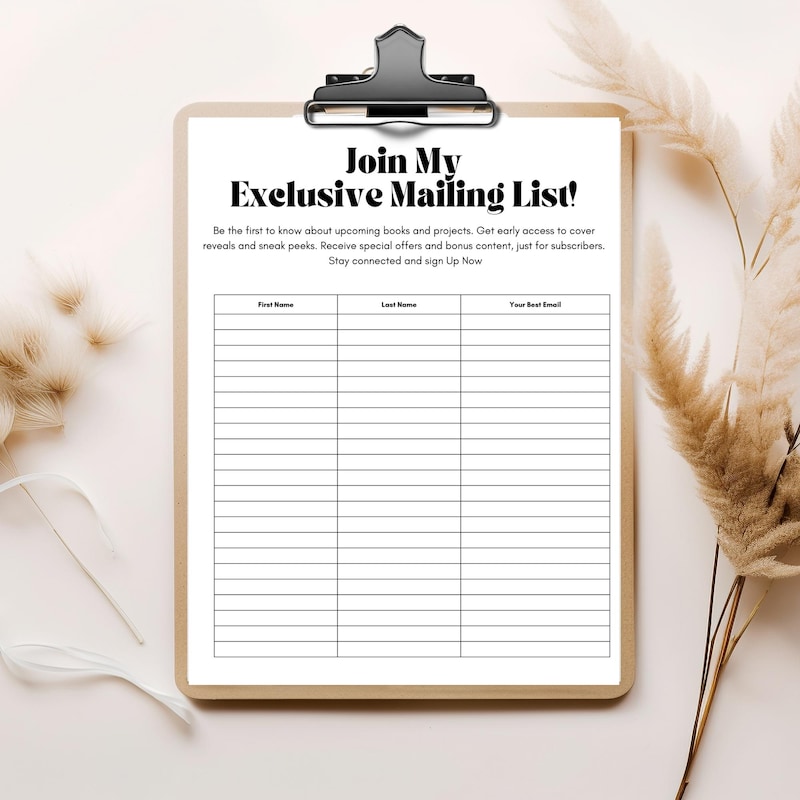 Newsletter Signup And - Etsy