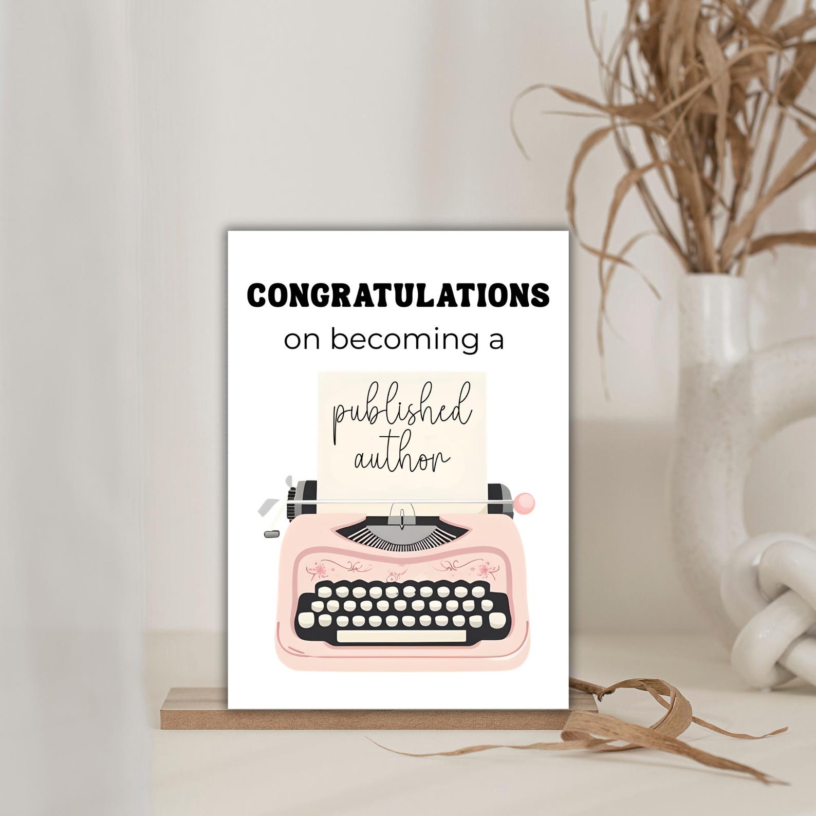 Congrats New Author, Congrats Published Author Card, Printable Author ...