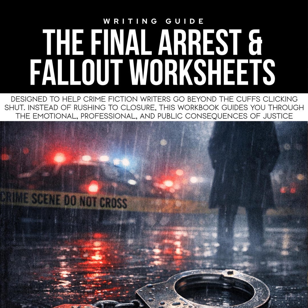Police Thriller Worksheets, Crime Fiction Writing, Police Procedural ...