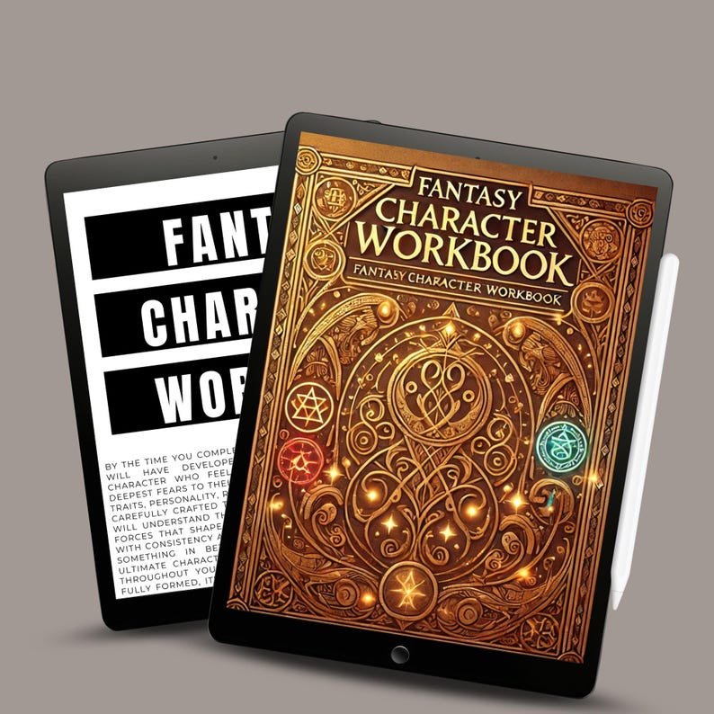 Fantasy Character Workbook, Character Profile Creation, Character ...