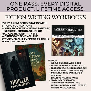 All Access Pass, Lifetime Access, Whole Shop Bundle, Novel Writing ...