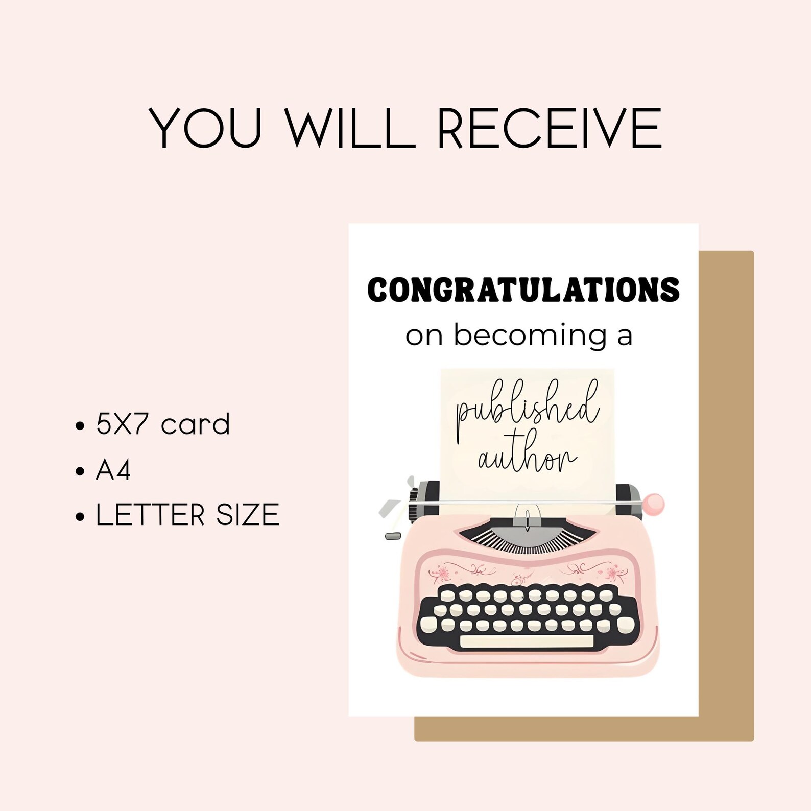 Congrats New Author, Congrats Published Author Card, Printable Author ...