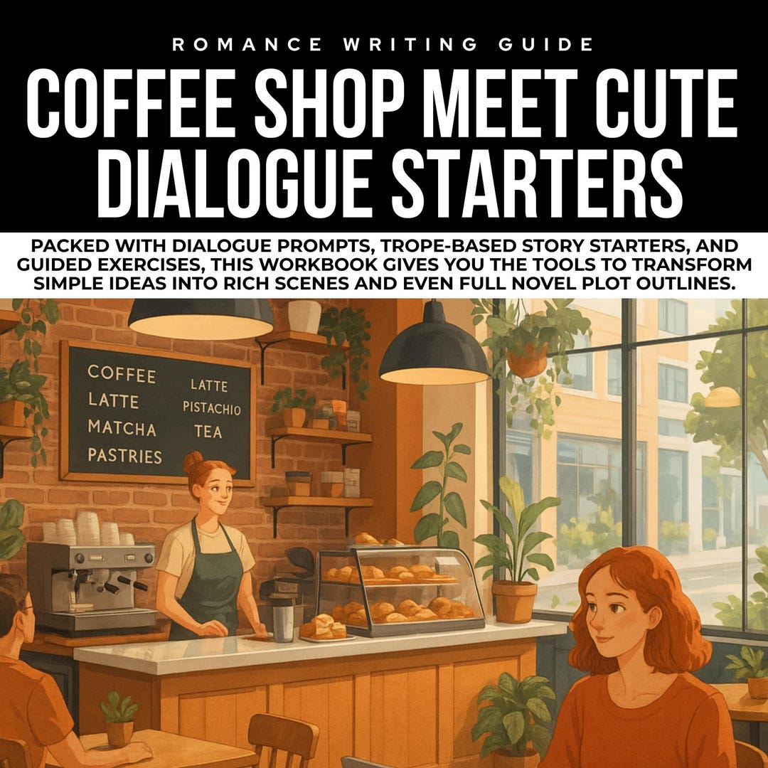 Coffee Shop Romance Dialogue Starter Prompts, Romance Writing Prompts ...