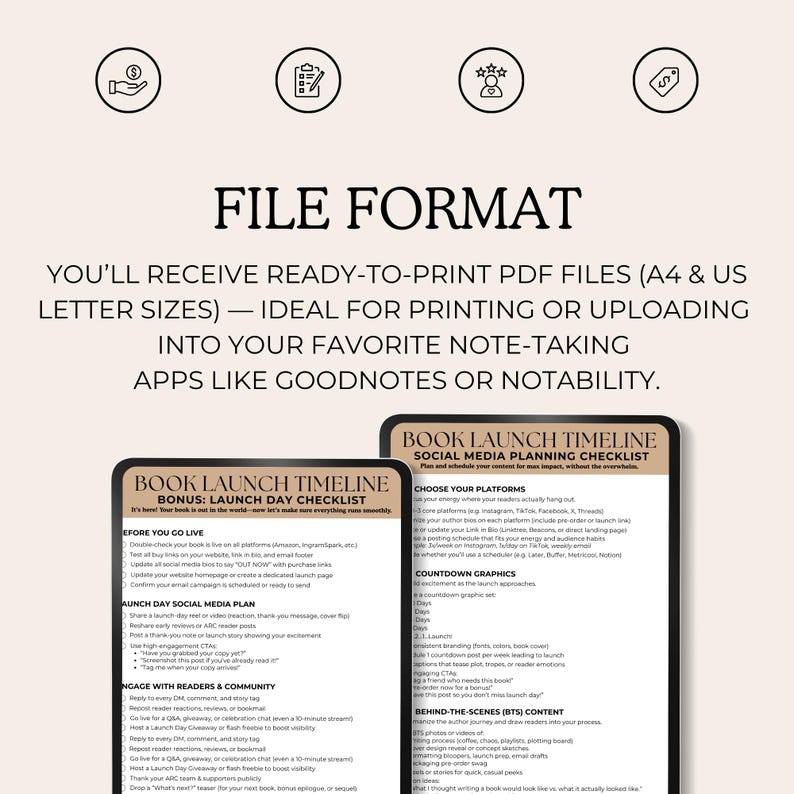 Book Launch Checklist, Marketing Plan for Indie Authors, New Book ...
