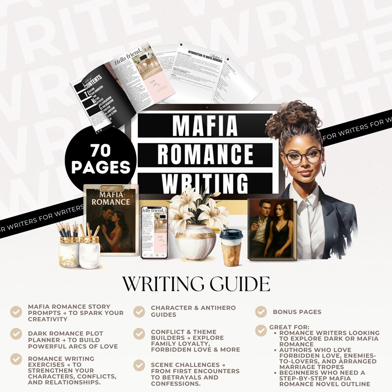 Mafia Romance Novel Outline, Dark Romance Plot Planner, Romance Story ...