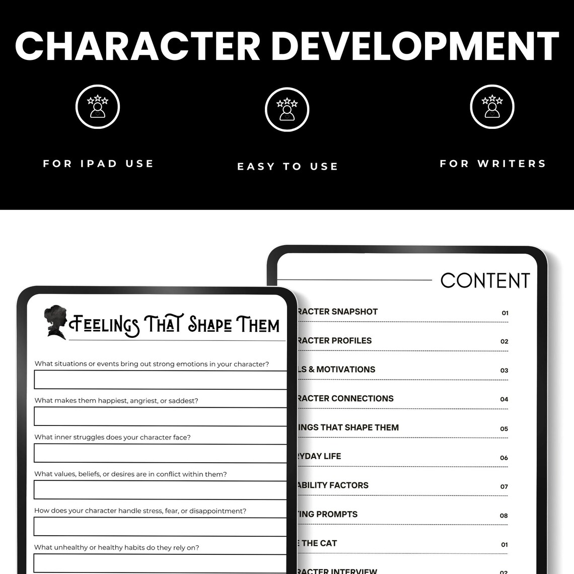 Character Development Workbook, Character Creation Guide, Character ...