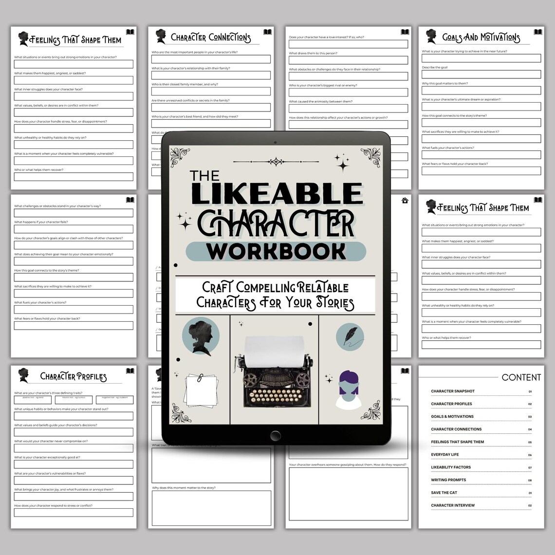 Character Development Workbook, Character Creation Guide, Character ...