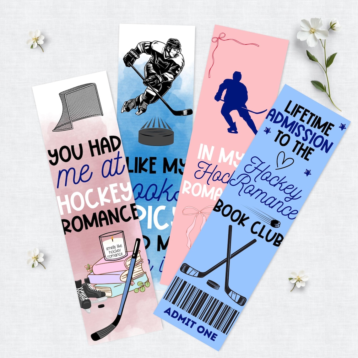Hockey Romance Printable Bookmarks, Ice Hockey Reader, in My Hockey ...