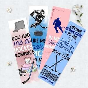 Hockey Romance Printable Bookmarks, Ice Hockey Reader, in My Hockey ...
