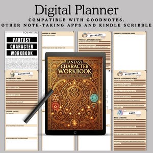 Fantasy Character Workbook, Character Profile Creation, Character ...