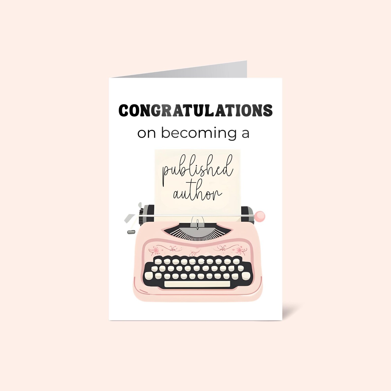 Congrats New Author, Congrats Published Author Card, Printable Author ...