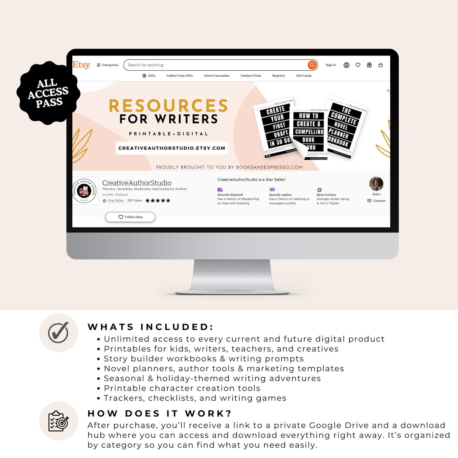 All Access Pass, Lifetime Access, Whole Shop Bundle, Novel Writing ...