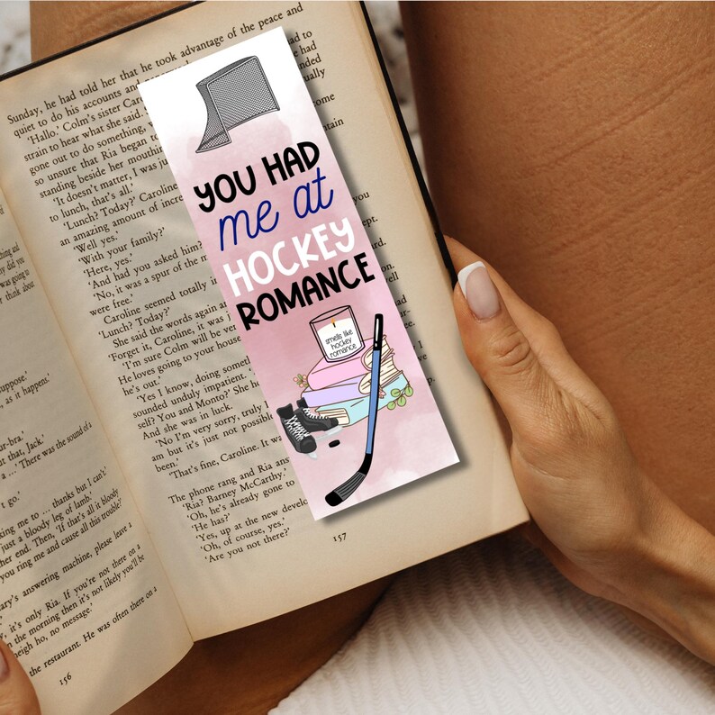 Hockey Romance Printable Bookmarks, Ice Hockey Reader, in My Hockey ...