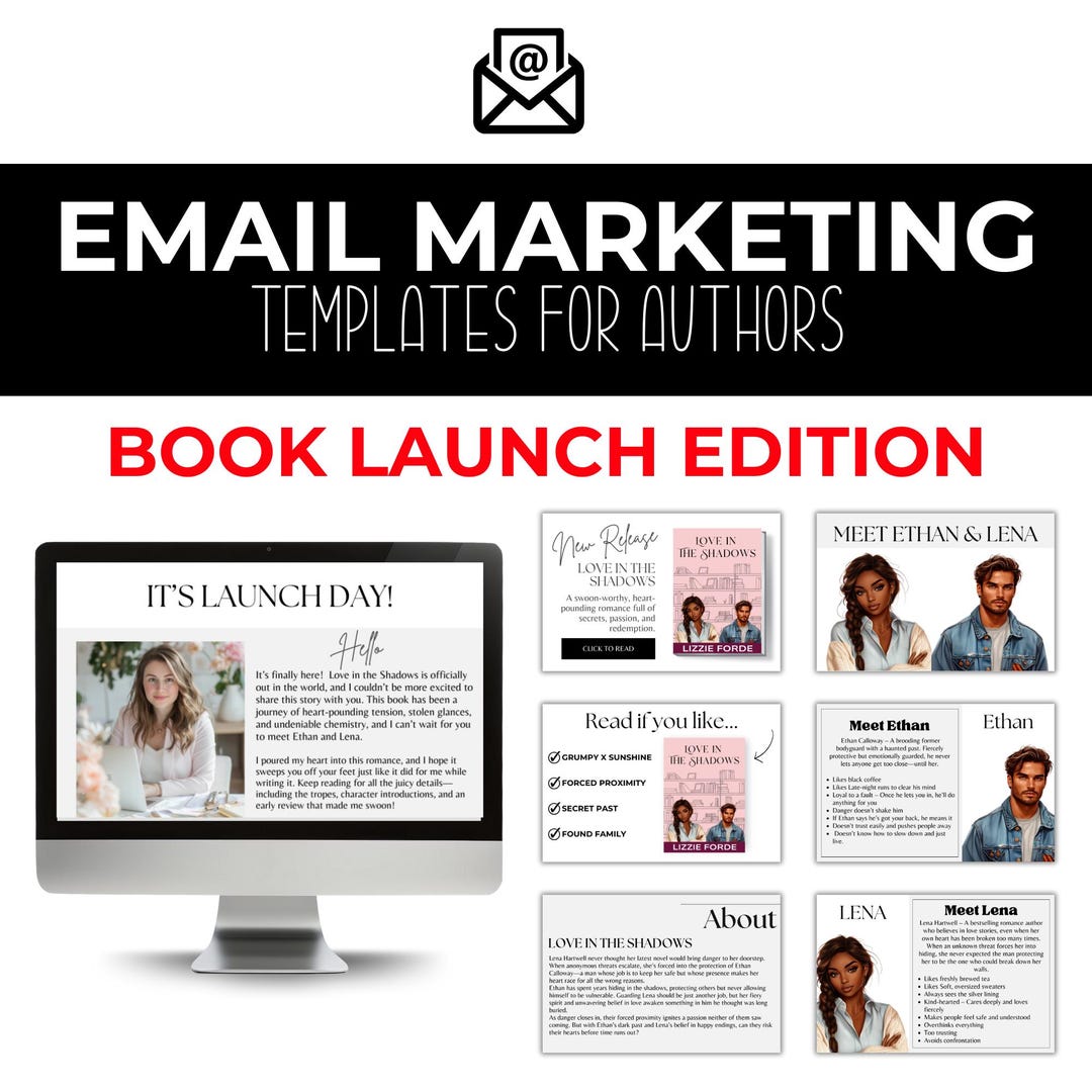 Book Launch Email Newsletter Template, Email Marketing Template for ...