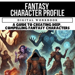 Fantasy Character Workbook, Character Profile Creation, Character ...