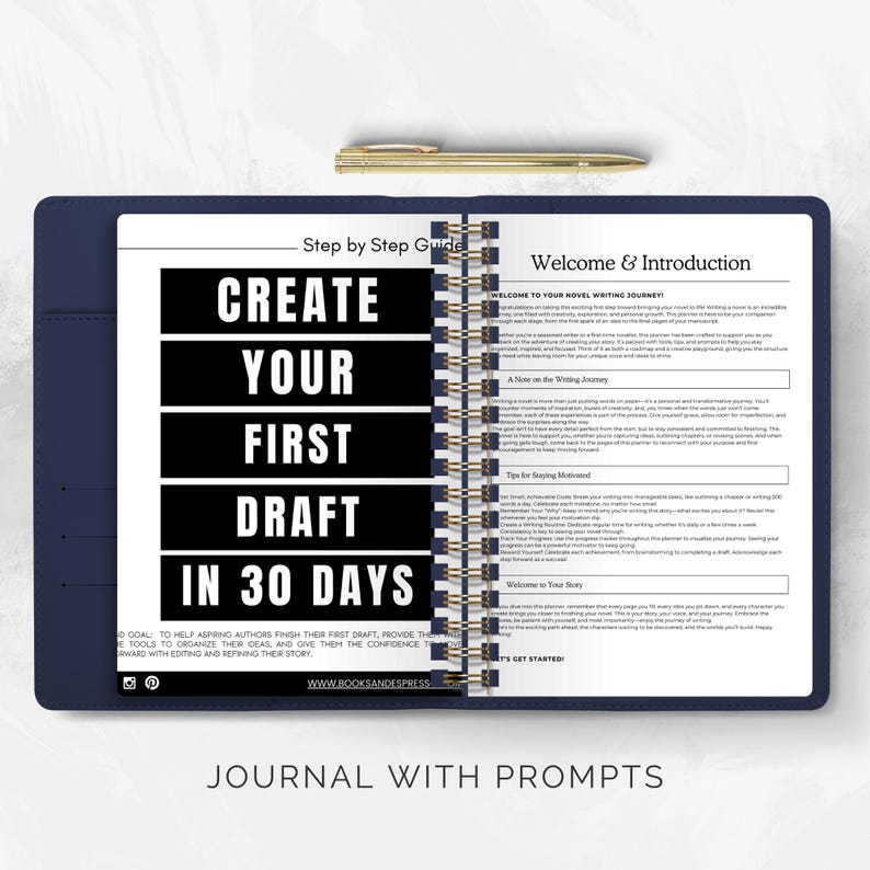 First Draft Novel Guide, Write a Book in 30 Days, 30 Day Novel Writing ...