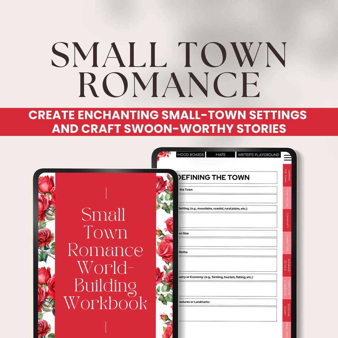 Small Town World Building Workbook, Creative Writing Planner for ...