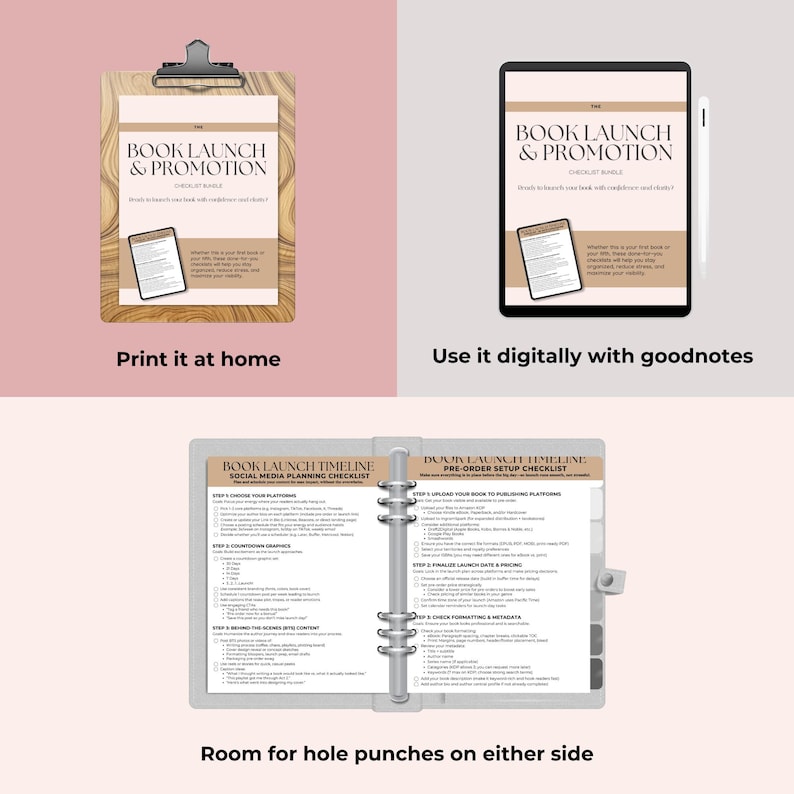 Book Launch Checklist, Marketing Plan for Indie Authors, New Book ...
