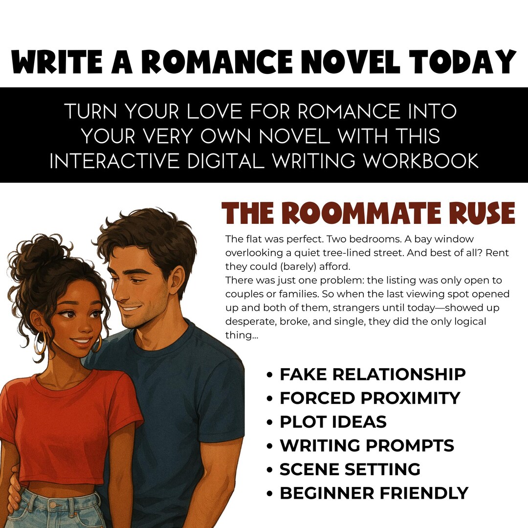 Romance Novel Planner, Fake Dating Writing Workbook, Romance Writing ...