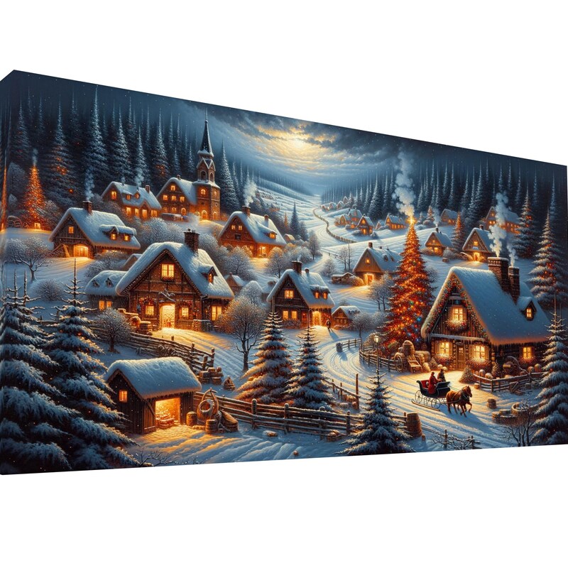 Christmas Canvas Art - Etsy