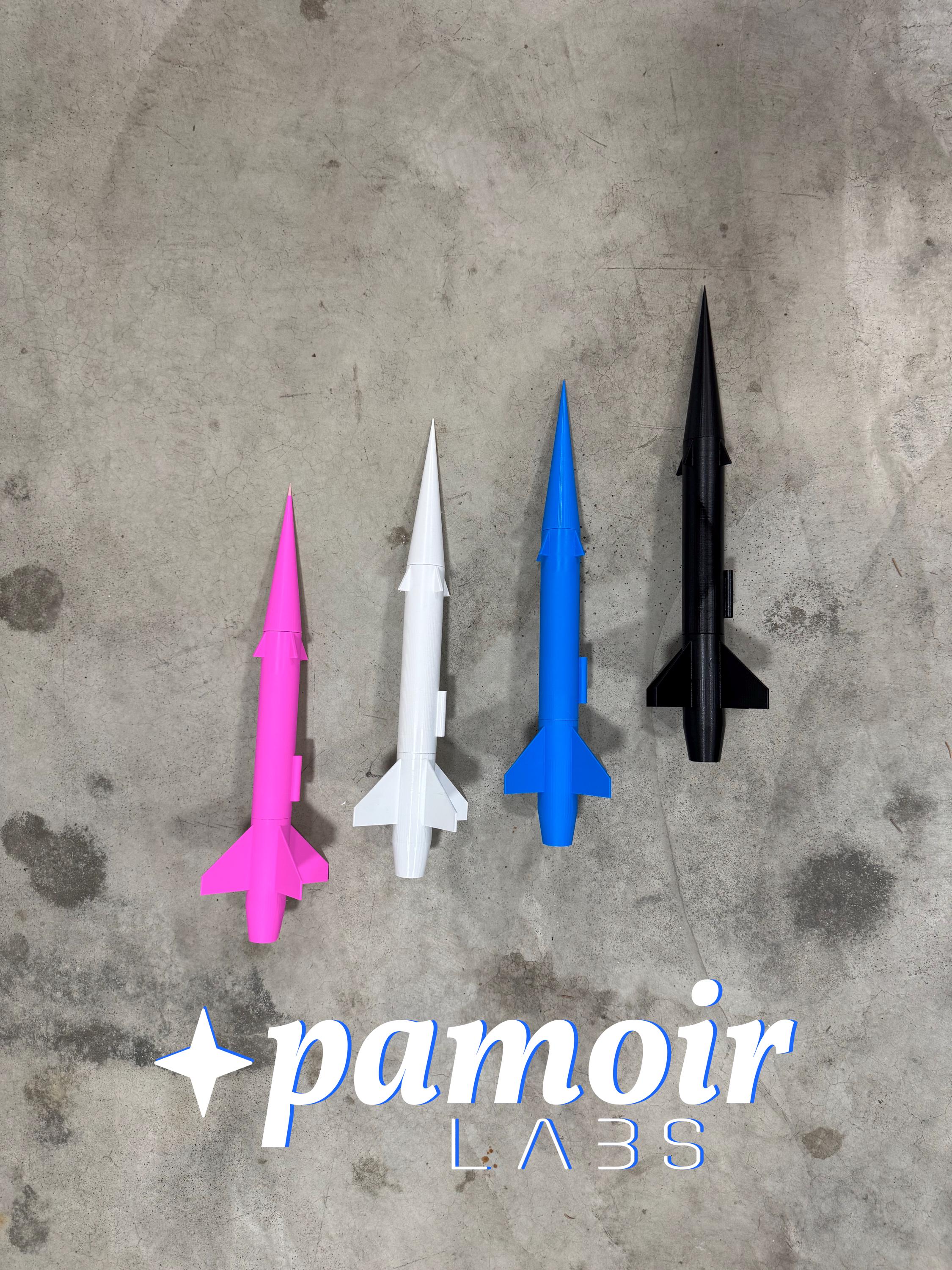3D Printable AGM 12-D Bull Pup Rocket Shell STL File (18mm Engine) - Etsy