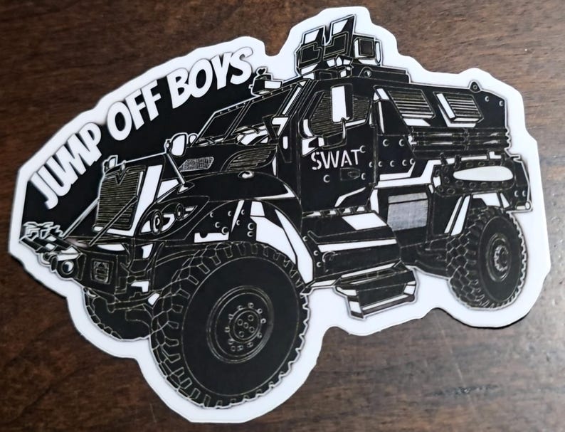 Jump off Boys SWAT Vinyl Decal - Etsy