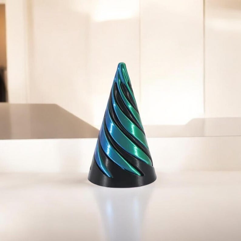 Mini Vortex Optical Illusion Spinner - Toy Cone Sculpture Gadget ...
