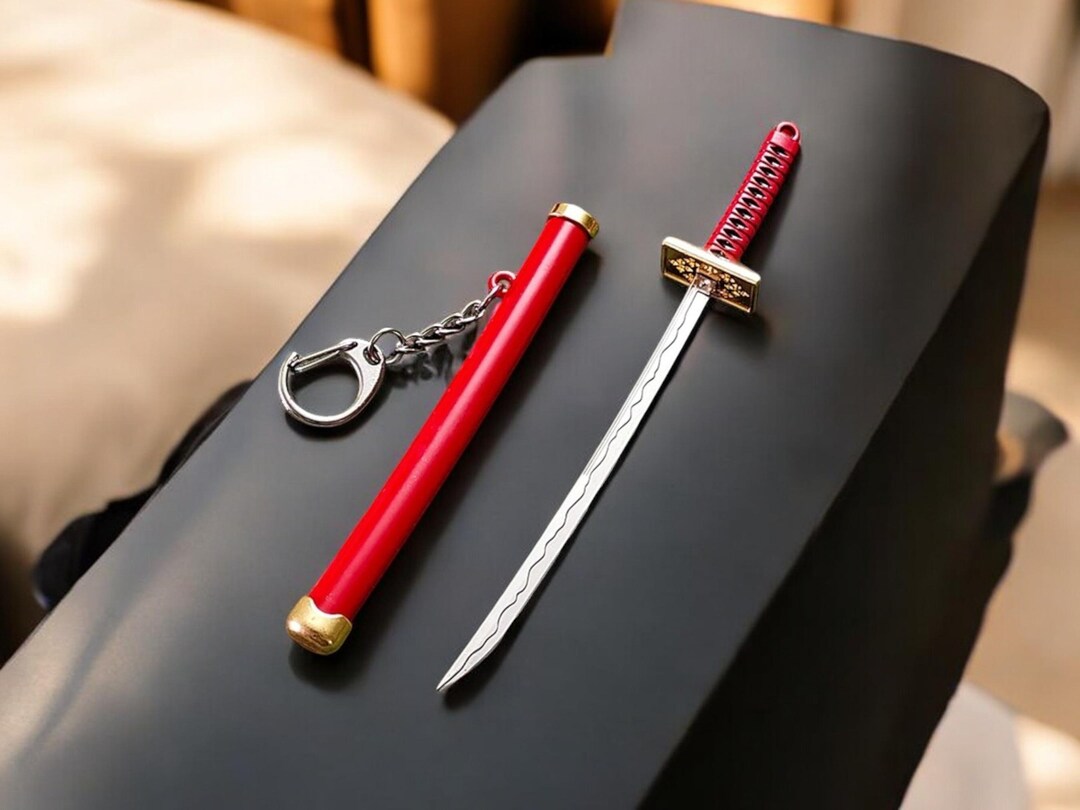 Mini Katana Keyring Japanese Sword Keychain – Xmas Stocking Filler Gift ...