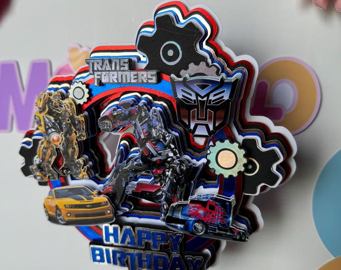 Cake Topper Transformers - Etsy