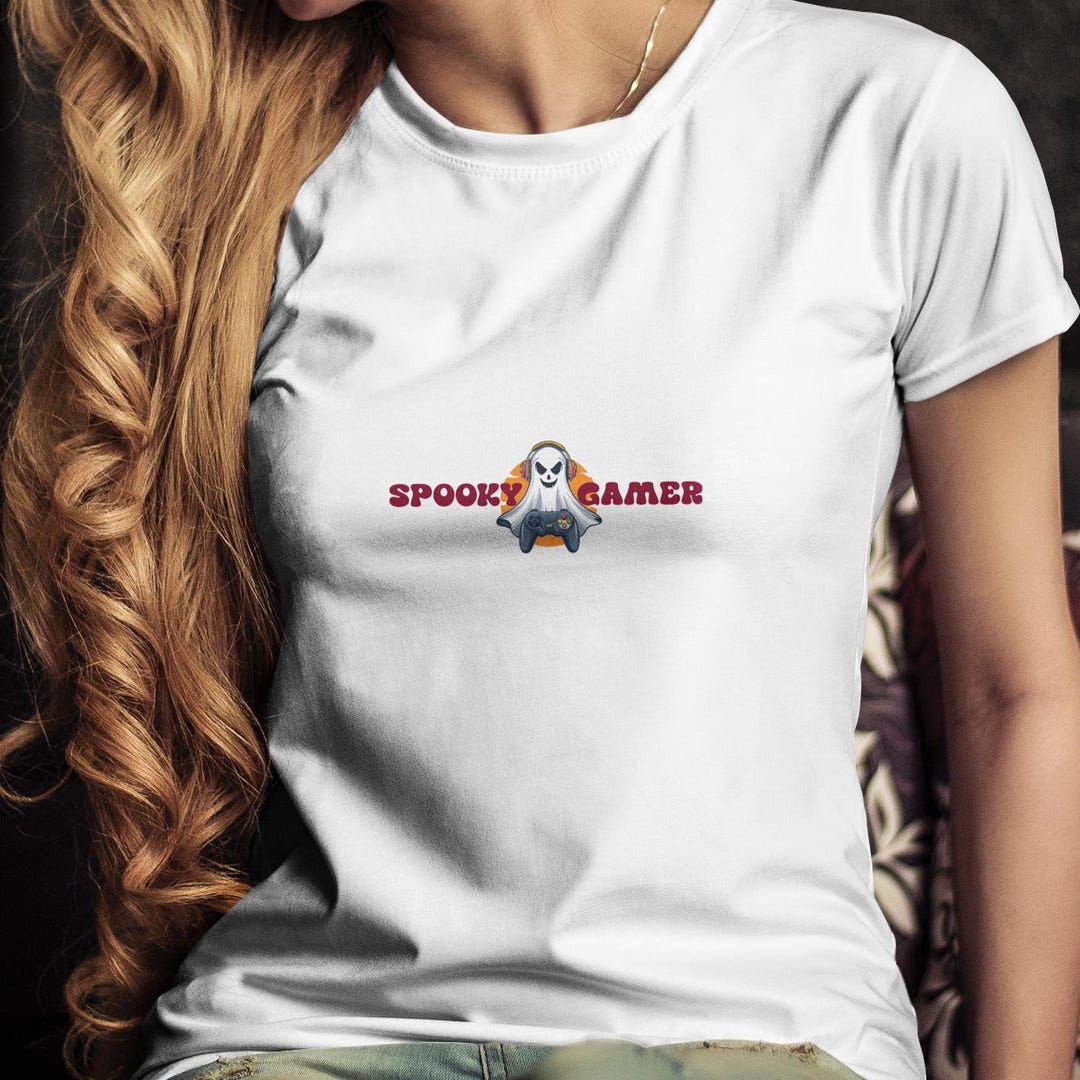 Spooky Gamer Ghost Halloween PNG, Game Controller SVG, Halloween ...