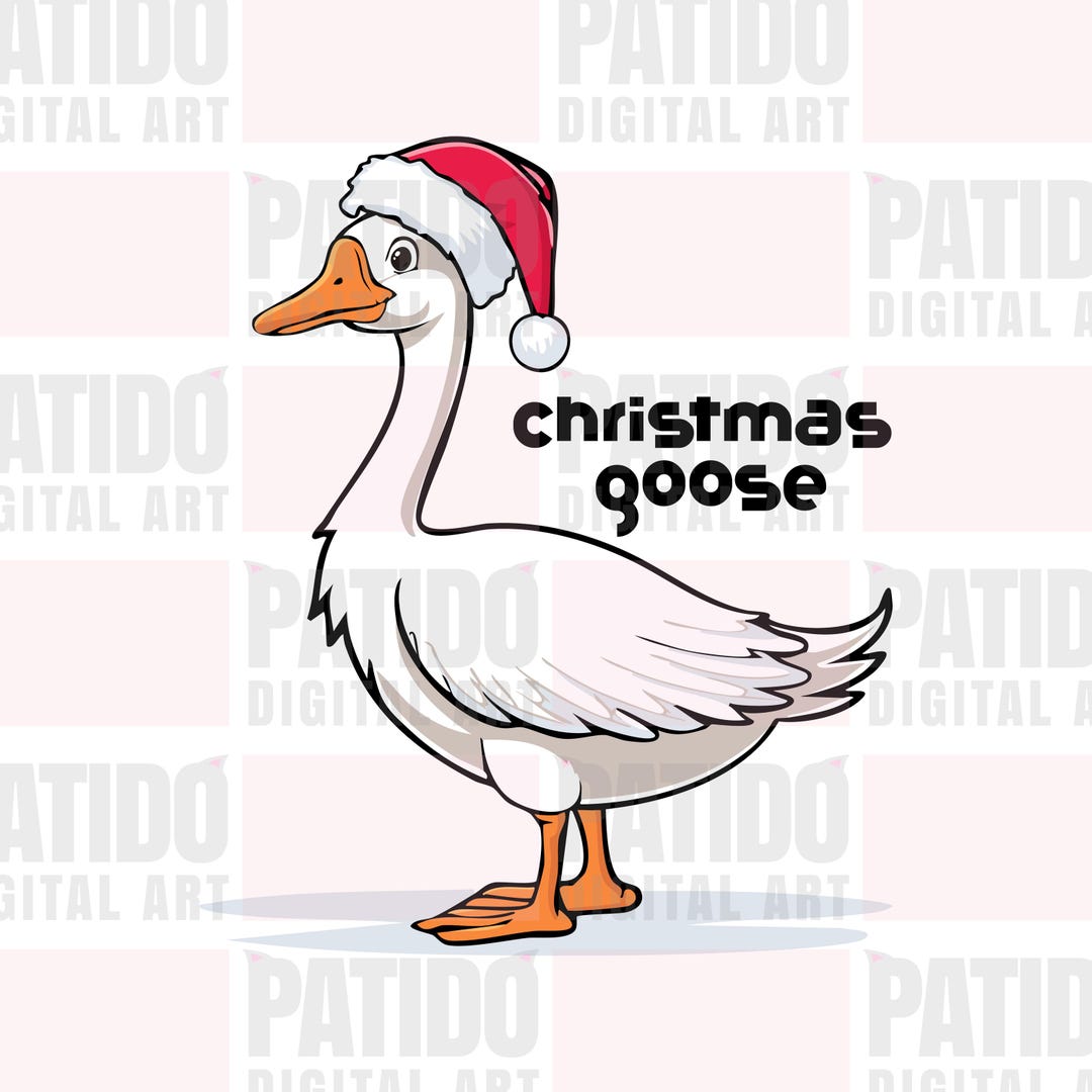 Christmas Goose SVG PNG, Funny Goose Merry Goosemas Design, Cute ...