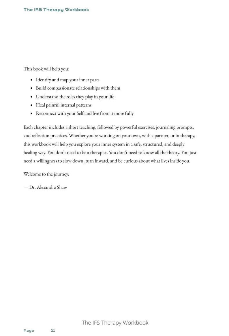 The IFS Therapy Workbook - Etsy