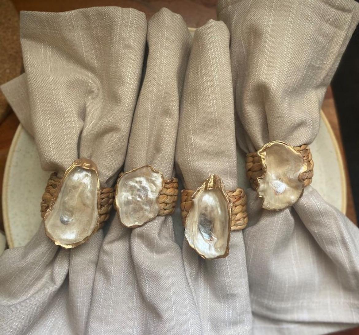 Oyster Shell Napkin Holders - Etsy