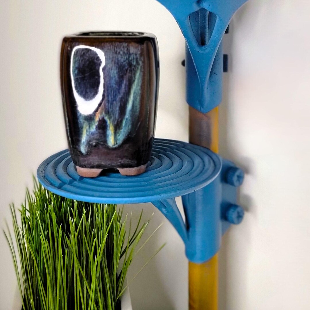 6-inch Individual 3D Printed Plant Shelf Topology Optimized, Wall ...