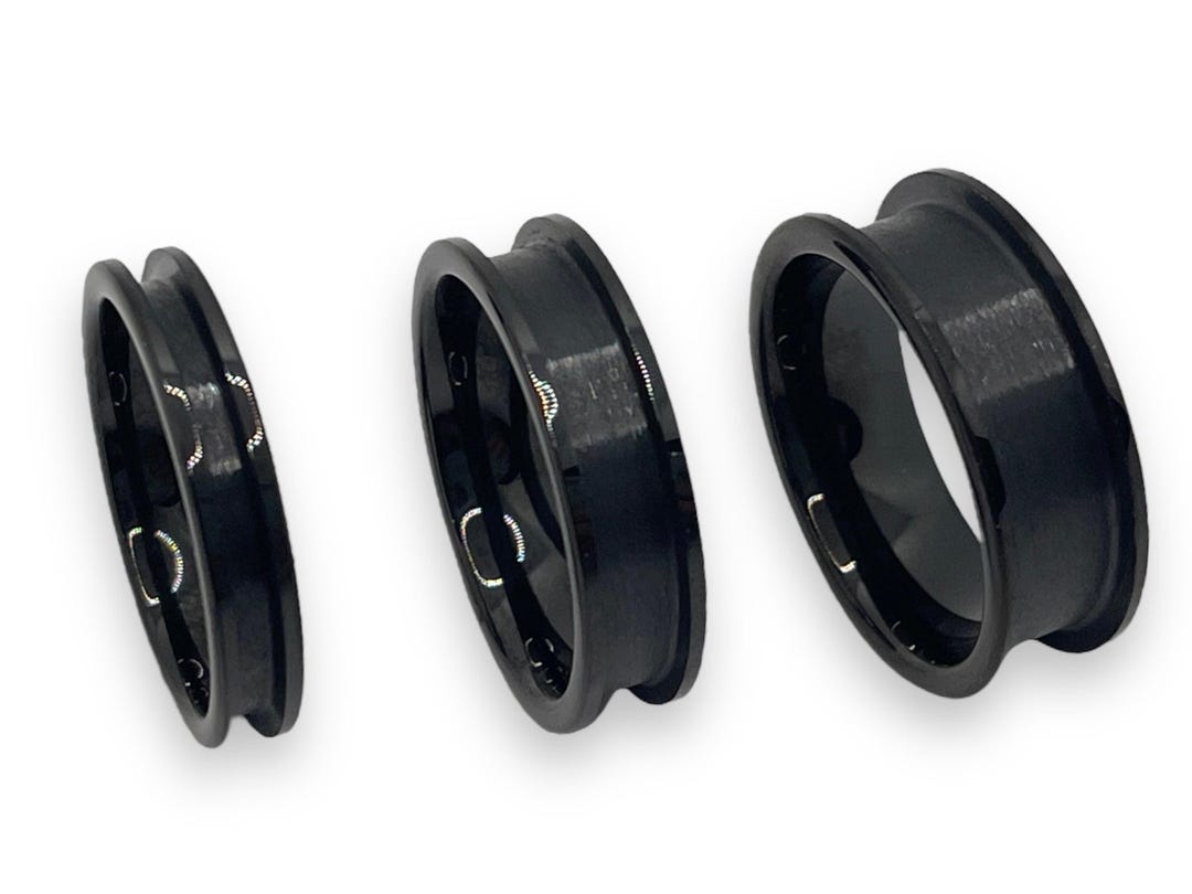 Black Plated Tungsten Ring Core - Etsy