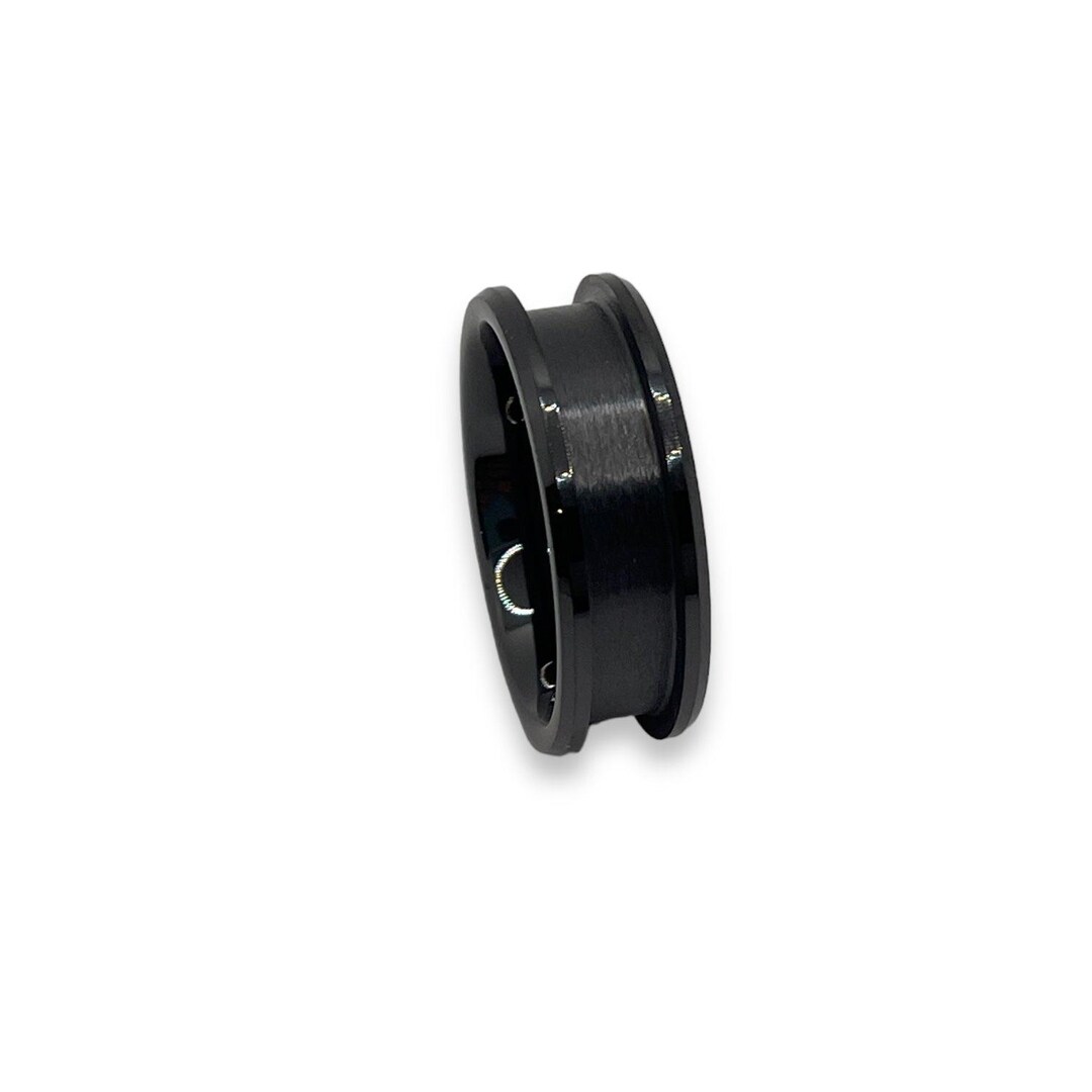 Black Ceramic Ring Cores 5mm, 6mm Channel - Etsy