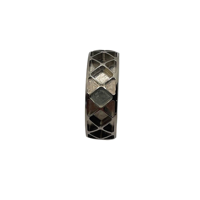 Titanium Triangle - Diamond Inlay Channel Ring Core - Etsy