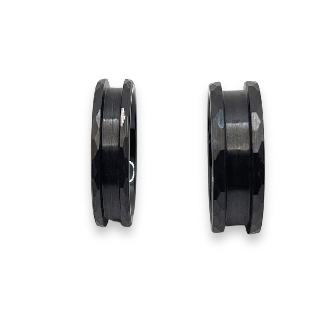 Hammered Black Ceramic Ring Core - Etsy
