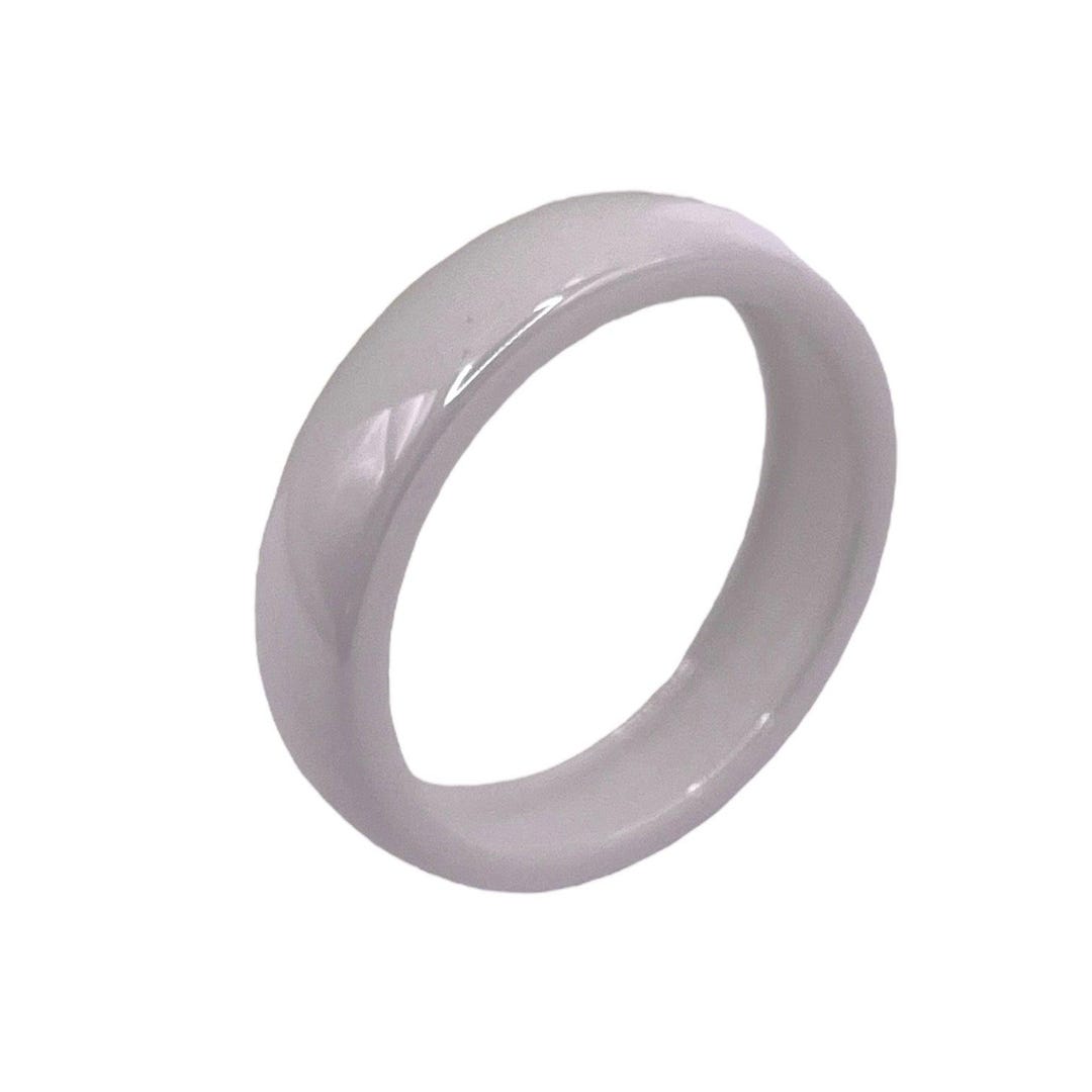Inside Channel White Ceramic Ring Core - Etsy