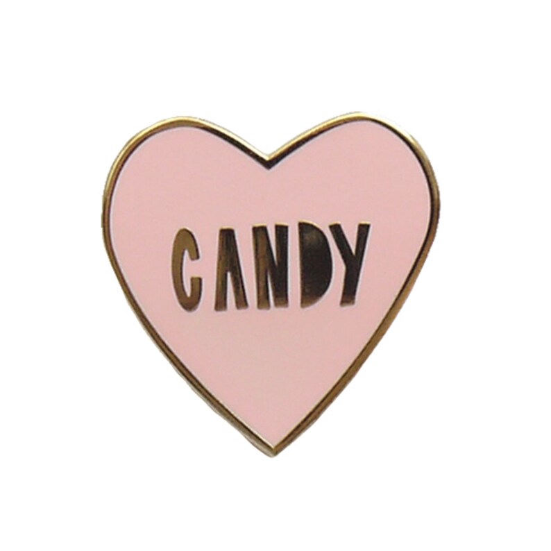 Candy Heart - 1" Hard Enamel Pin - I Love Candy - SKU PIN-711 - Etsy