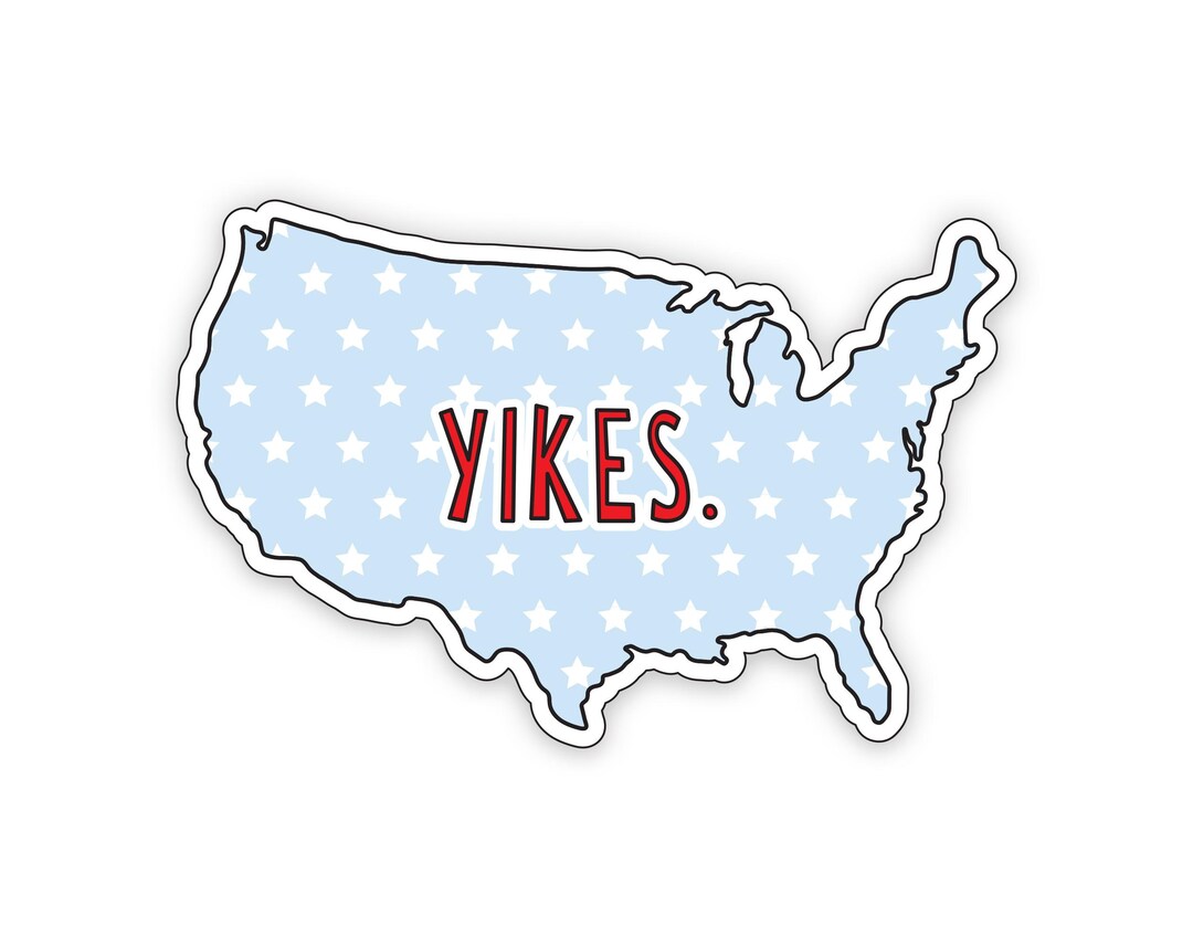Yikes USA - 3" Die Cut Vinyl Sticker - SKU ST-1077 - Durable ...