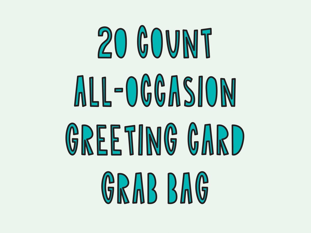 GRAB BAG - 20 Cards & Envelopes // Blind Mystery Bag of 20 Slightly ...