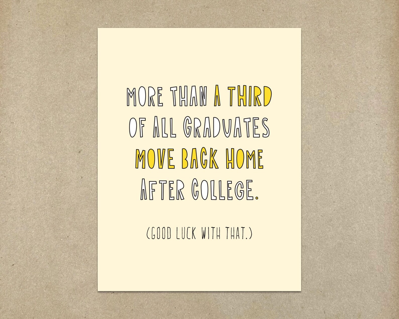 More Than a Third of All Graduates Move Back Home After College. (good ...