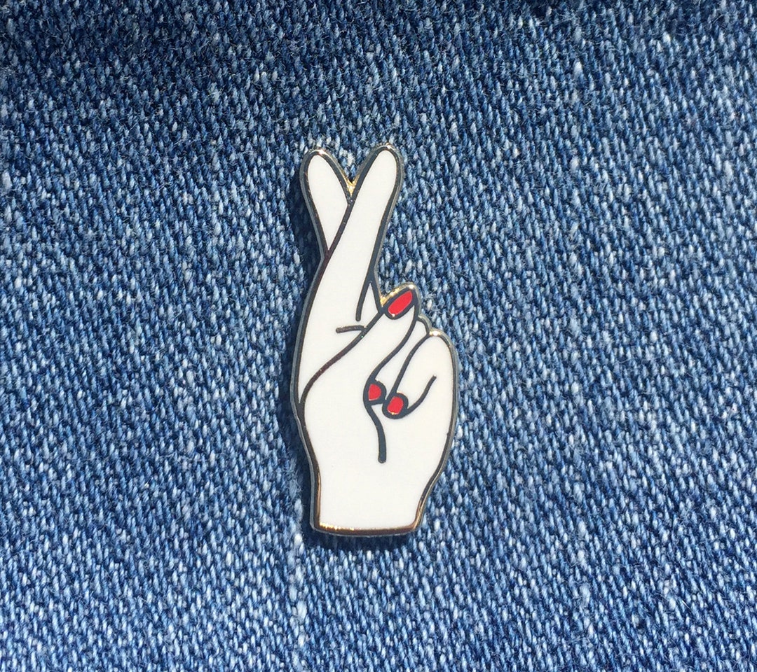 Fingers Crossed - Hard Enamel Pin - SKU PIN-728 - Etsy
