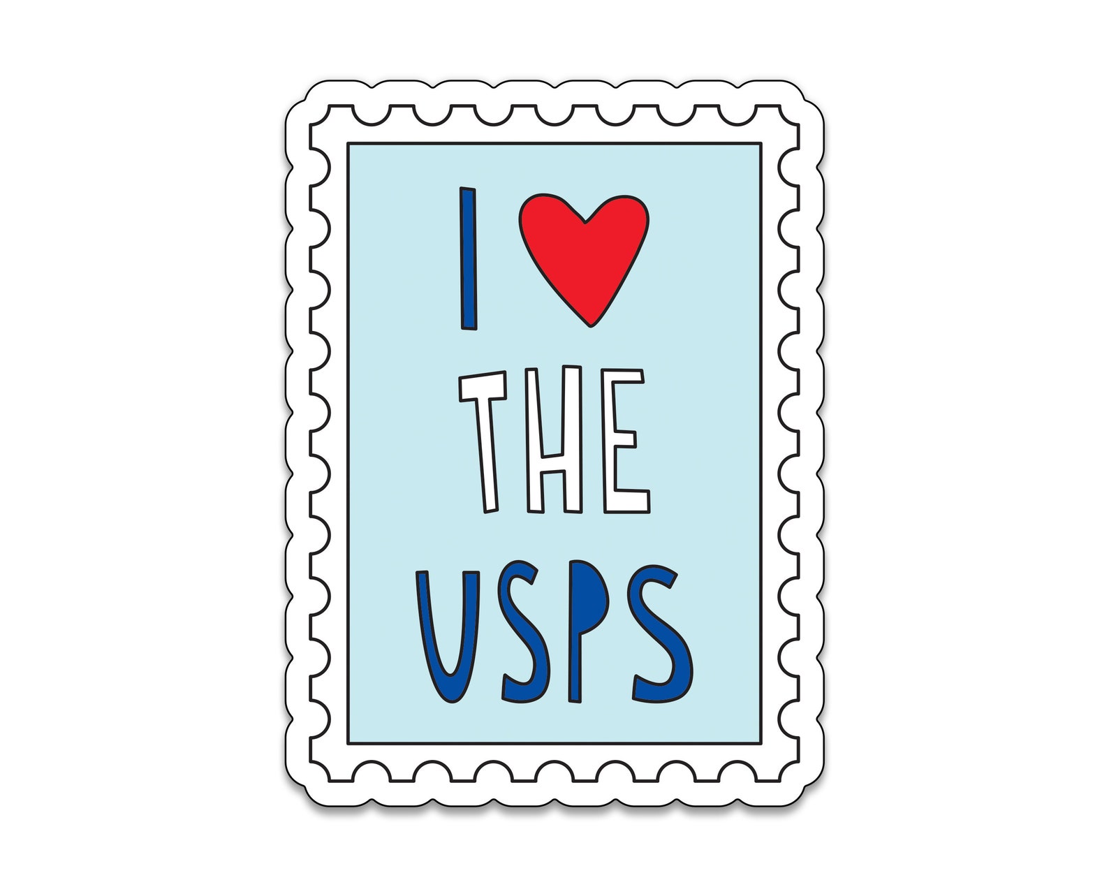 I Love the USPS 3 Vinyl Die Cut Sticker SKU ST-941 - Etsy