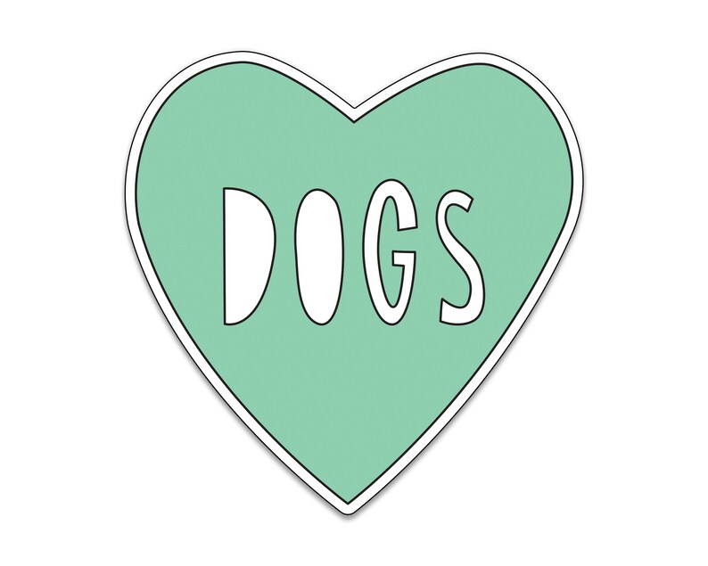 Dogs Heart 3 Vinyl Die Cut Sticker SKU ST-932 - Etsy