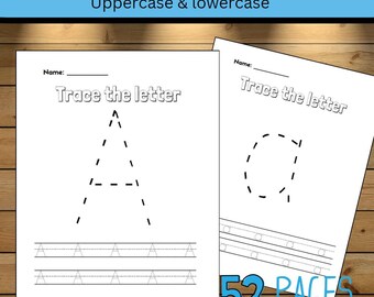 Handwriting Practice Sheets for Kids, Printable Worksheet A-Z Letter ...